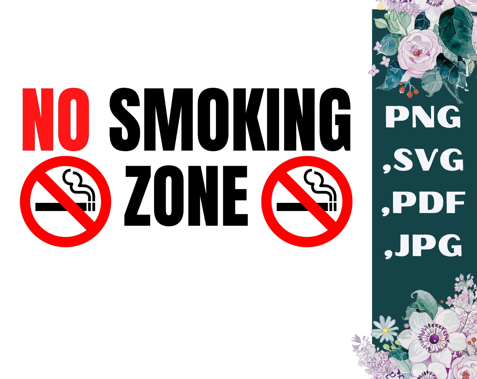 No Smoking Sign Svg, Sign Svg, No Smoking Vector, No Smoking Warning ...