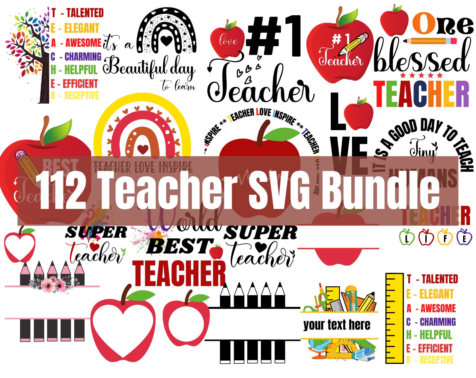 Teacher Svg Bundle, Teacher Svg, Teacher Appreciation Svg, Funny Svg ...