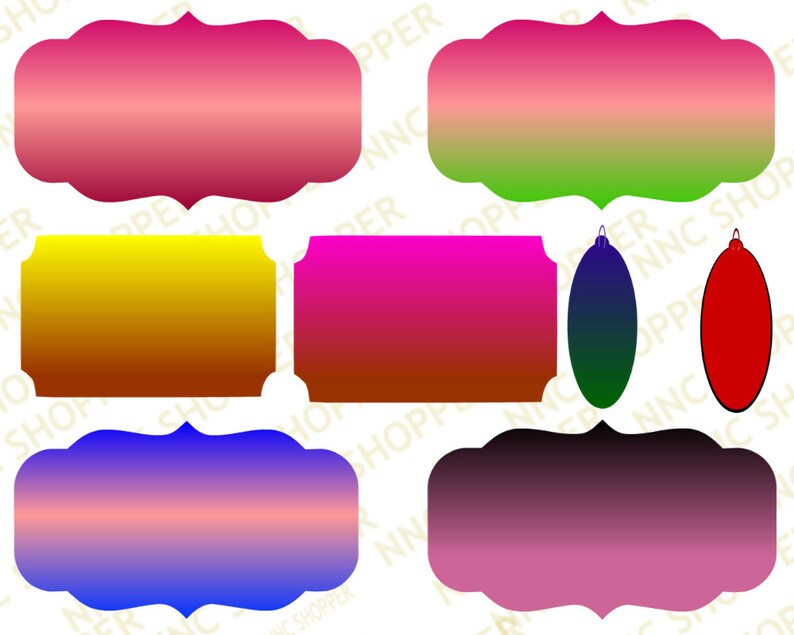 Digital Frame Clipart Instant Download personal use small | Etsy