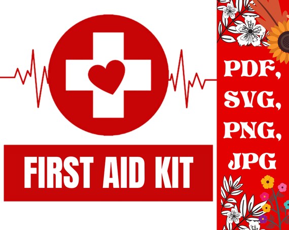 First Aid Kit Svg Cut Files Silhouette Cricut Emergency Kit - Etsy