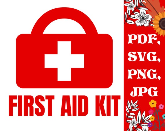 First Aid Kit Svg Cut Files Silhouette Cricut Emergency Kit | Etsy