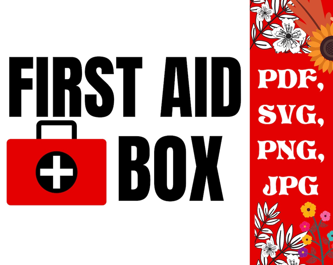 First Aid Kit Svg Cut Files Silhouette Cricut Emergency Kit - Etsy