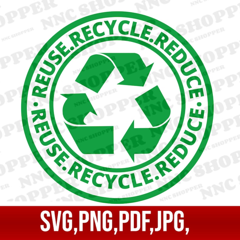 Recycling Symbol SVG, Recycling Bin Signs, Trash Can Decals Svg ...