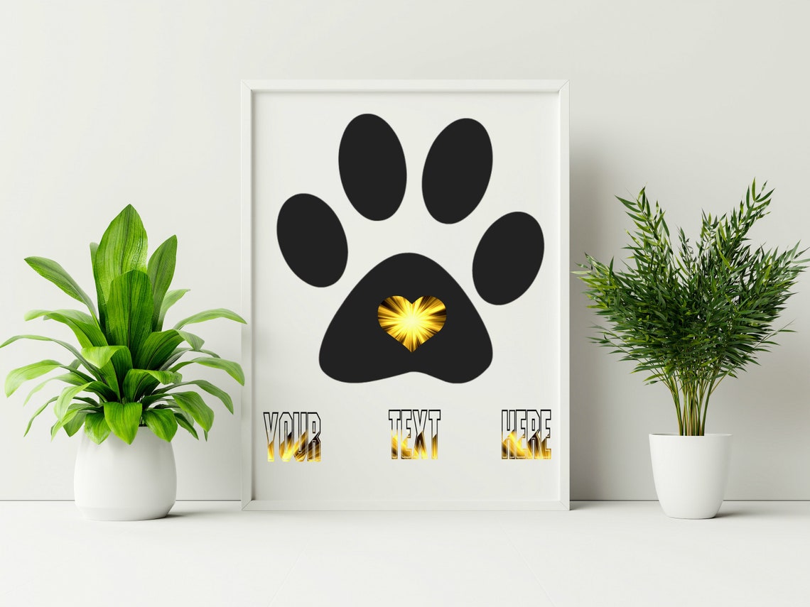 Dog Paw Print SVG Clipart Glitter Pawprint Clip Art Glitter - Etsy