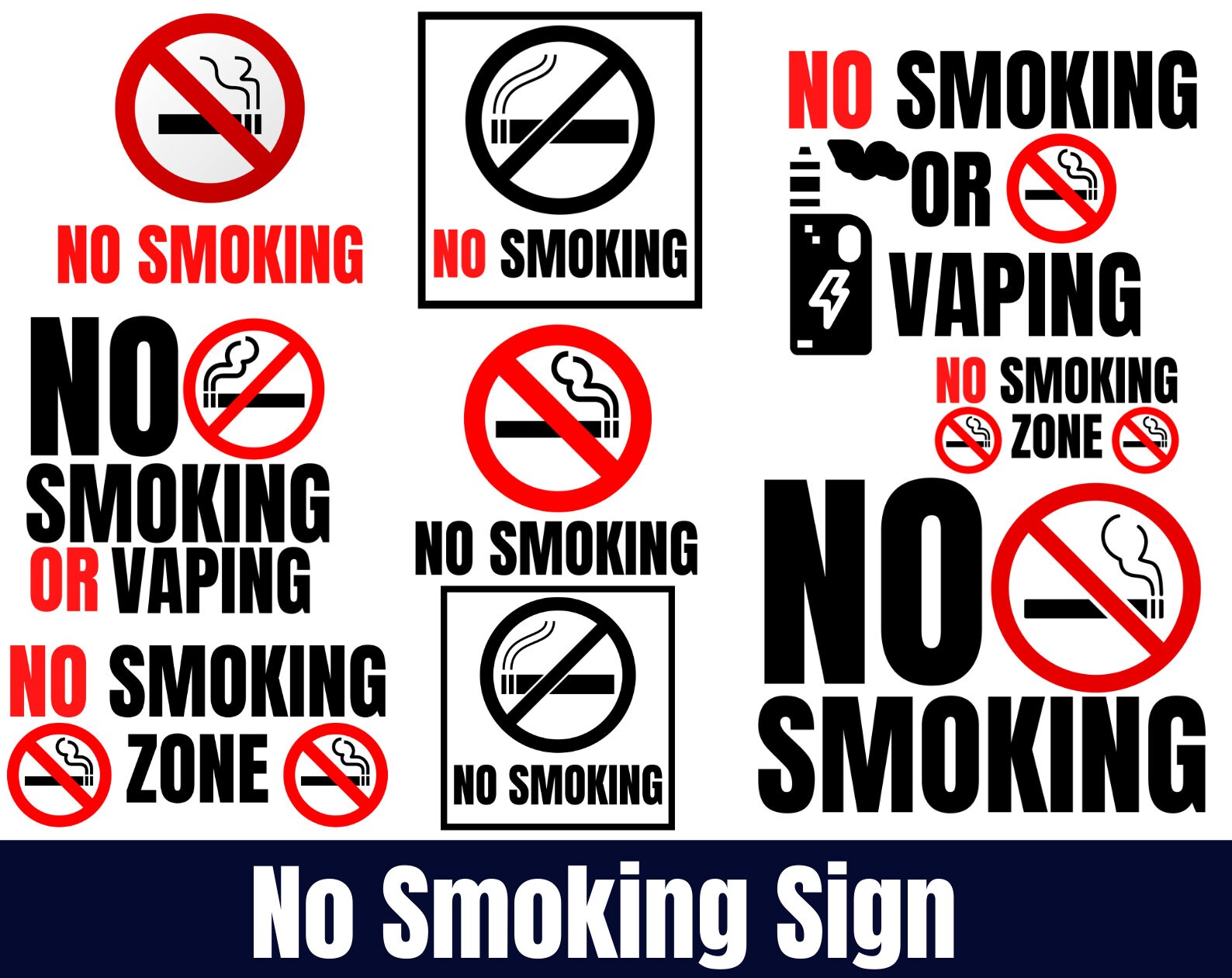 No Smoking Sign Svg, Sign Svg, No Smoking Vector, No Smoking Warning ...