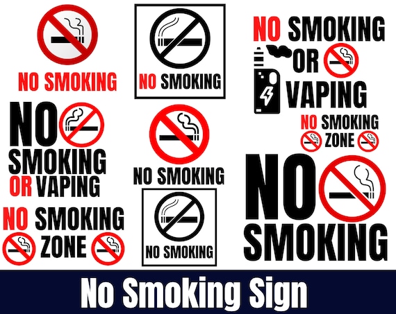 No Smoking Sign Svg Sign Svg No Smoking Vector No Smoking | Etsy