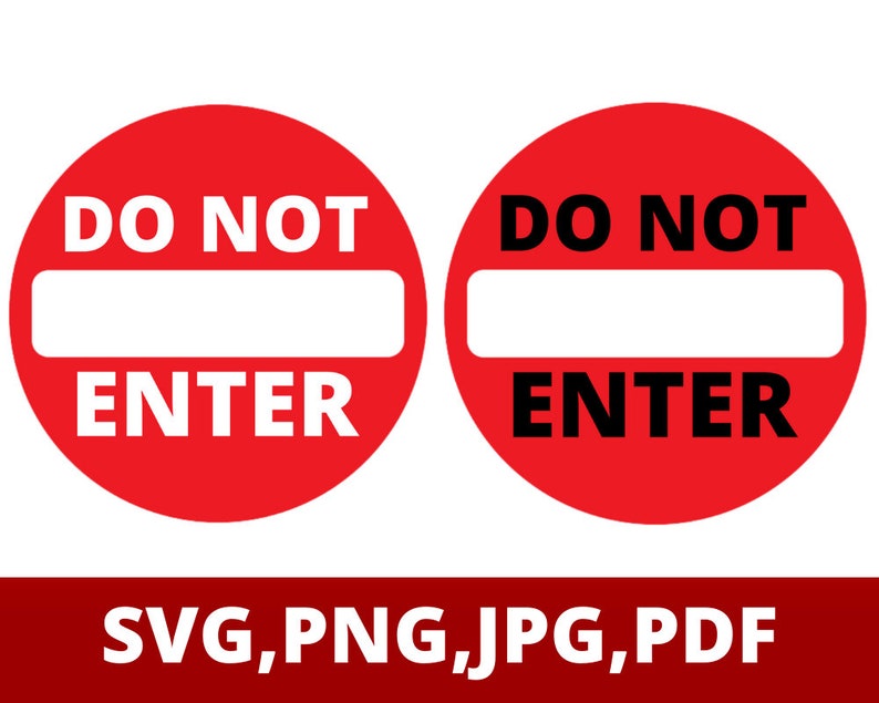 Símbolos prohibidos imprimibles, no entrar, sin entrada, svg prohibido ...