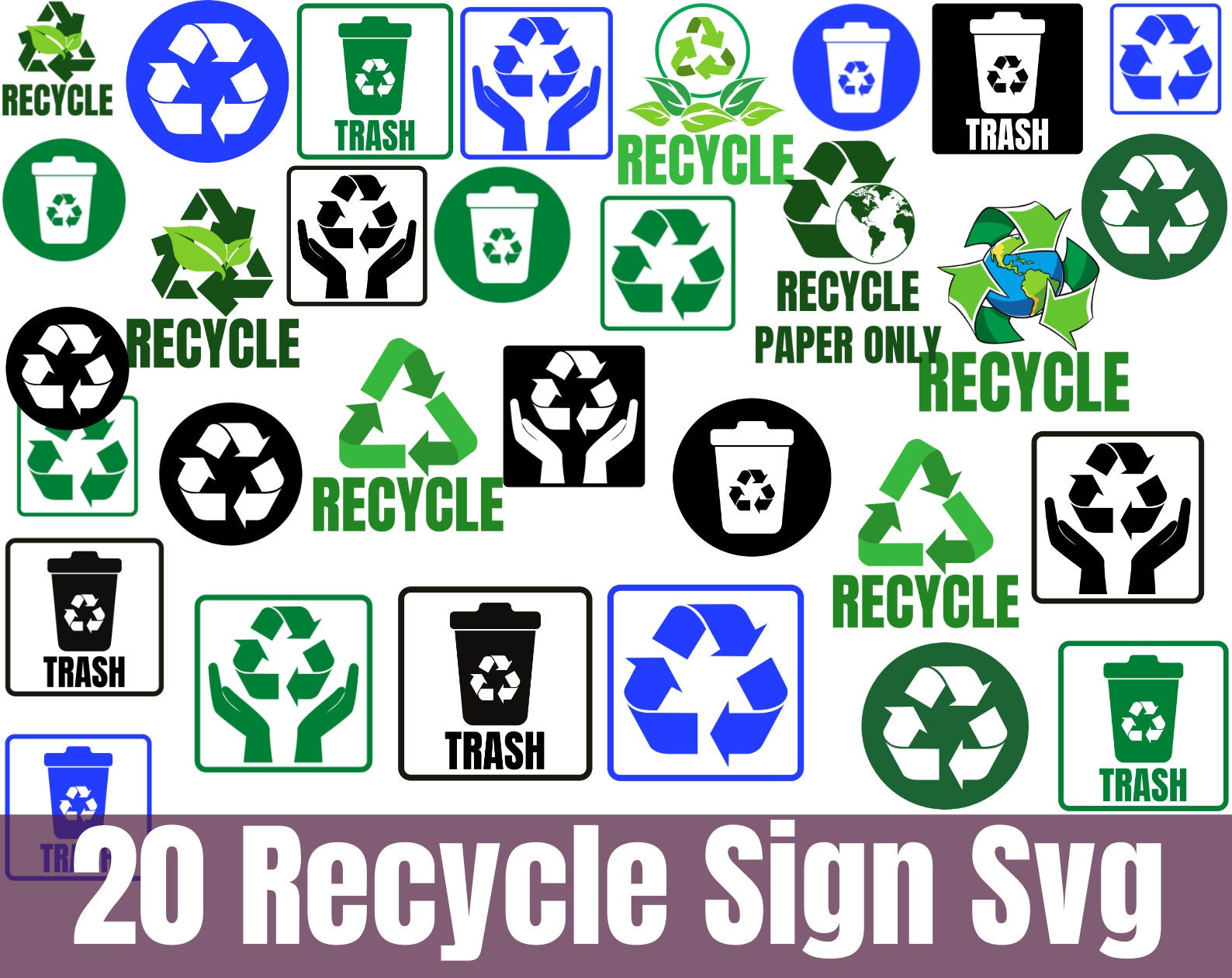 Recycle Sign Svg Recycle SVG Recycle Arrows SVG Recycle - Etsy Canada