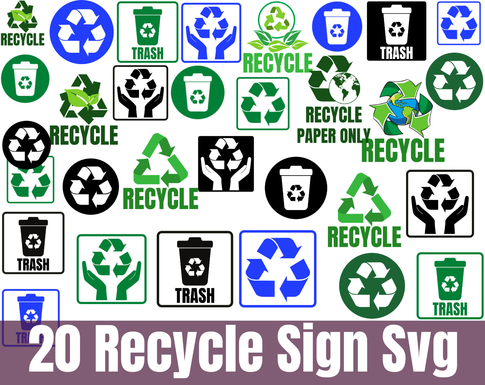 Recycling Signs For Kids