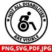 Not All Disabilities Are Visible SVG, Window Sticker, Car Decal, Laptop ...