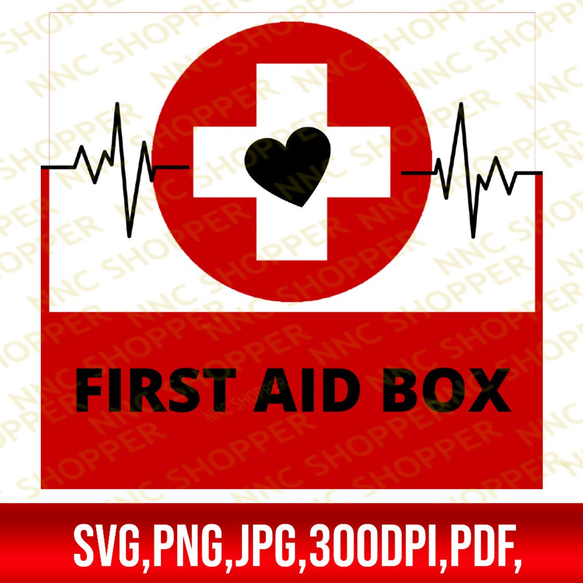 First Aid Kit Svg Cut Files, Silhouette Cricut Emergency Kit Medicine ...