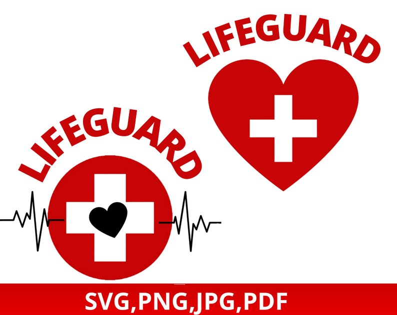 Lifeguard SVG Bundle, Lifeguard Clipart, Digital Silhouette Files, for ...