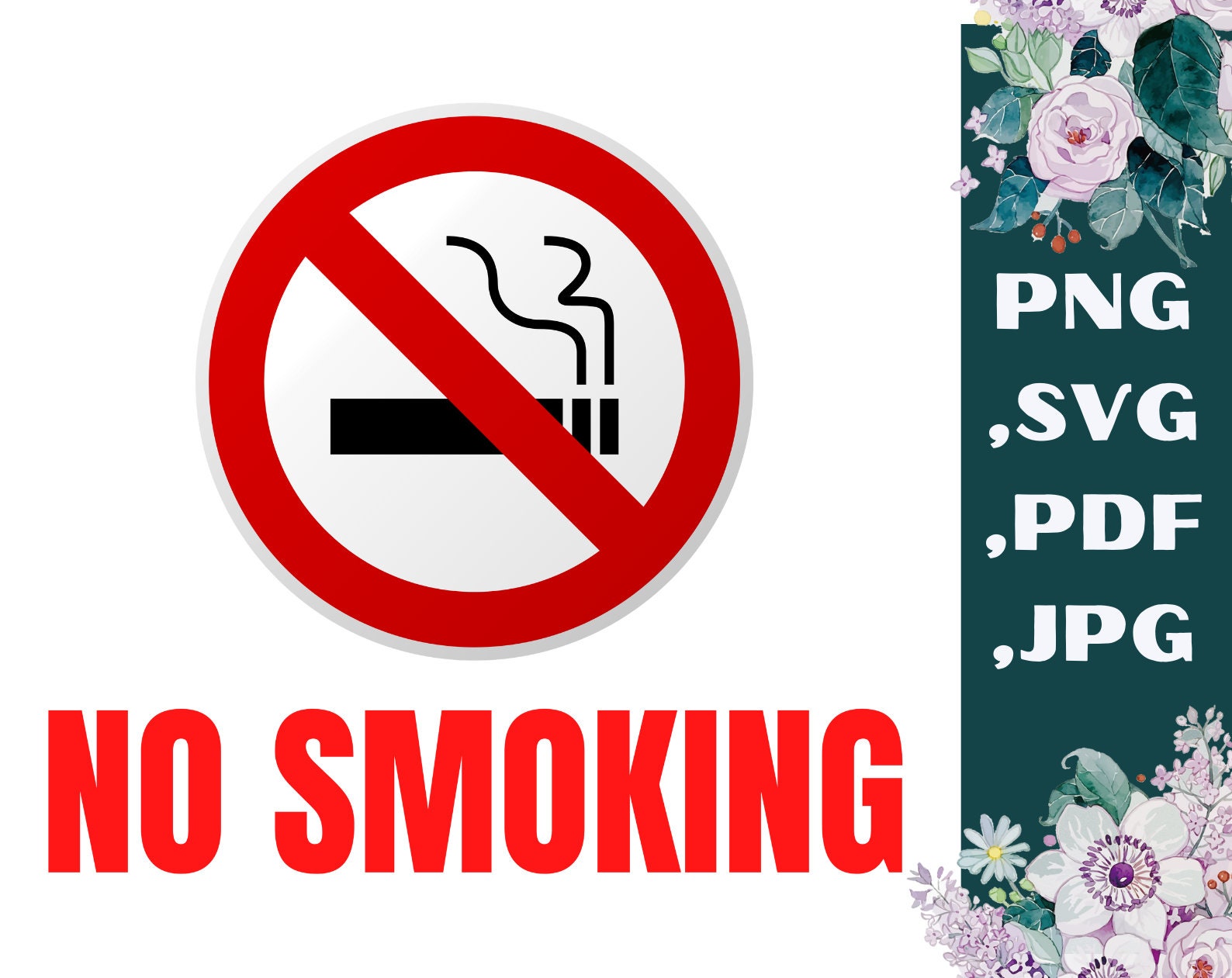 No Smoking Sign Svg Sign Svg No Smoking Vector No Smoking - Etsy