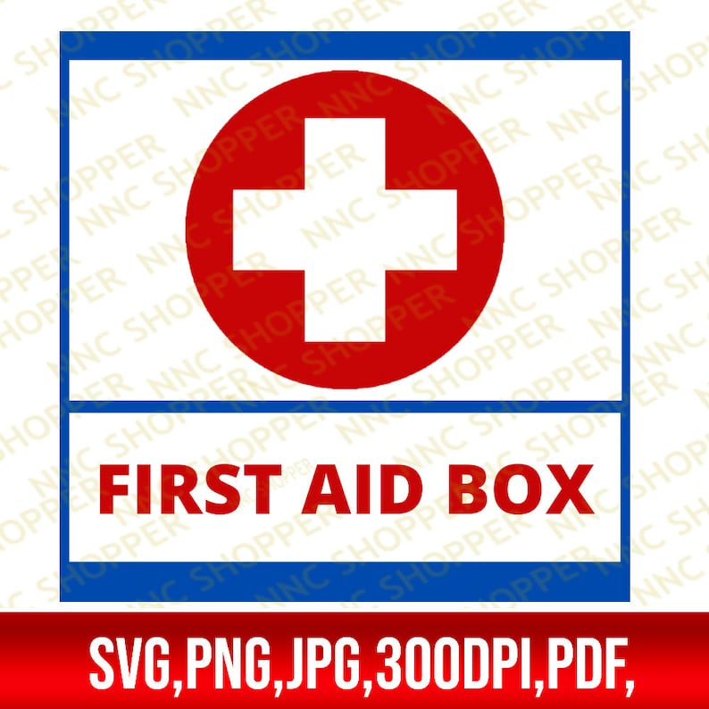 First Aid Kit Svg Cut Files, Emergency Kit Medicine, First Aid Box File ...