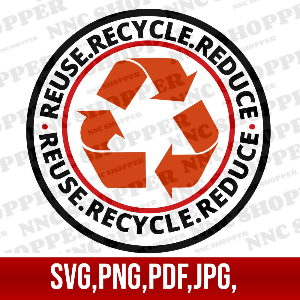 Recycling Symbol SVG, Recycling Bin Signs, Trash Can Decals Svg ...