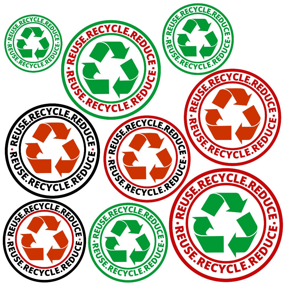 Recycling Symbol SVG, Recycling Bin Signs, Trash Can Decals Svg ...