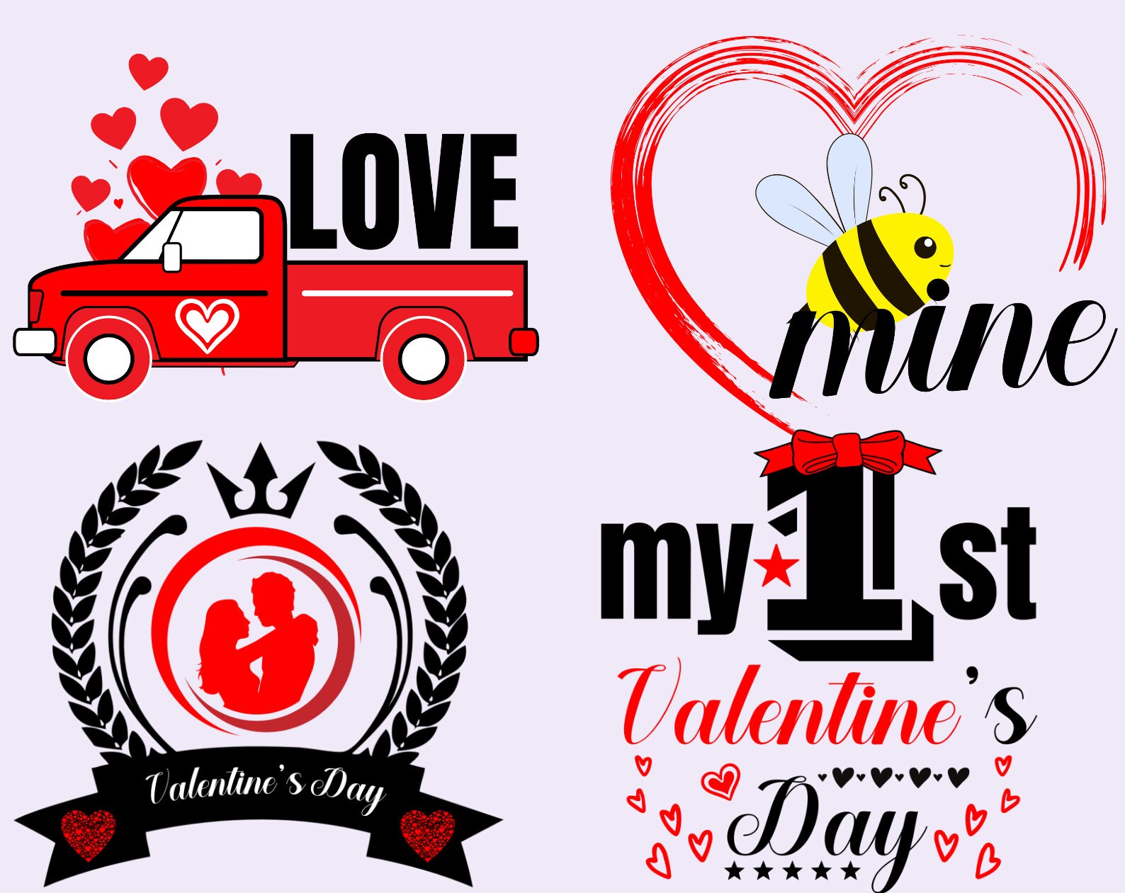 Valentines Day SVG Valentines Svg Bundle Valentines Day Svg - Etsy
