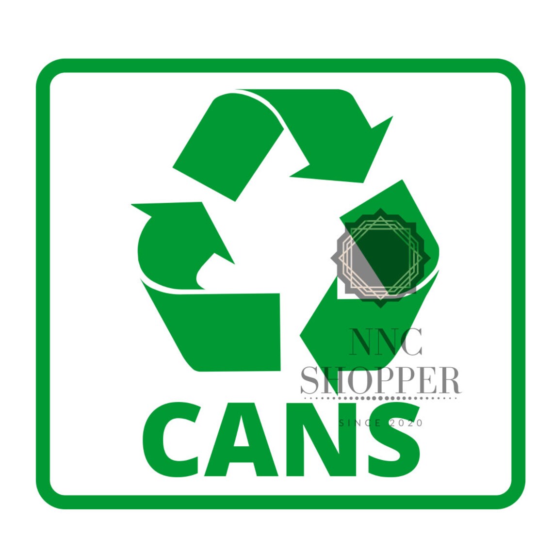 Recycling Bin Signs Trash Can Decals Svg Recycle Paper - Etsy UK