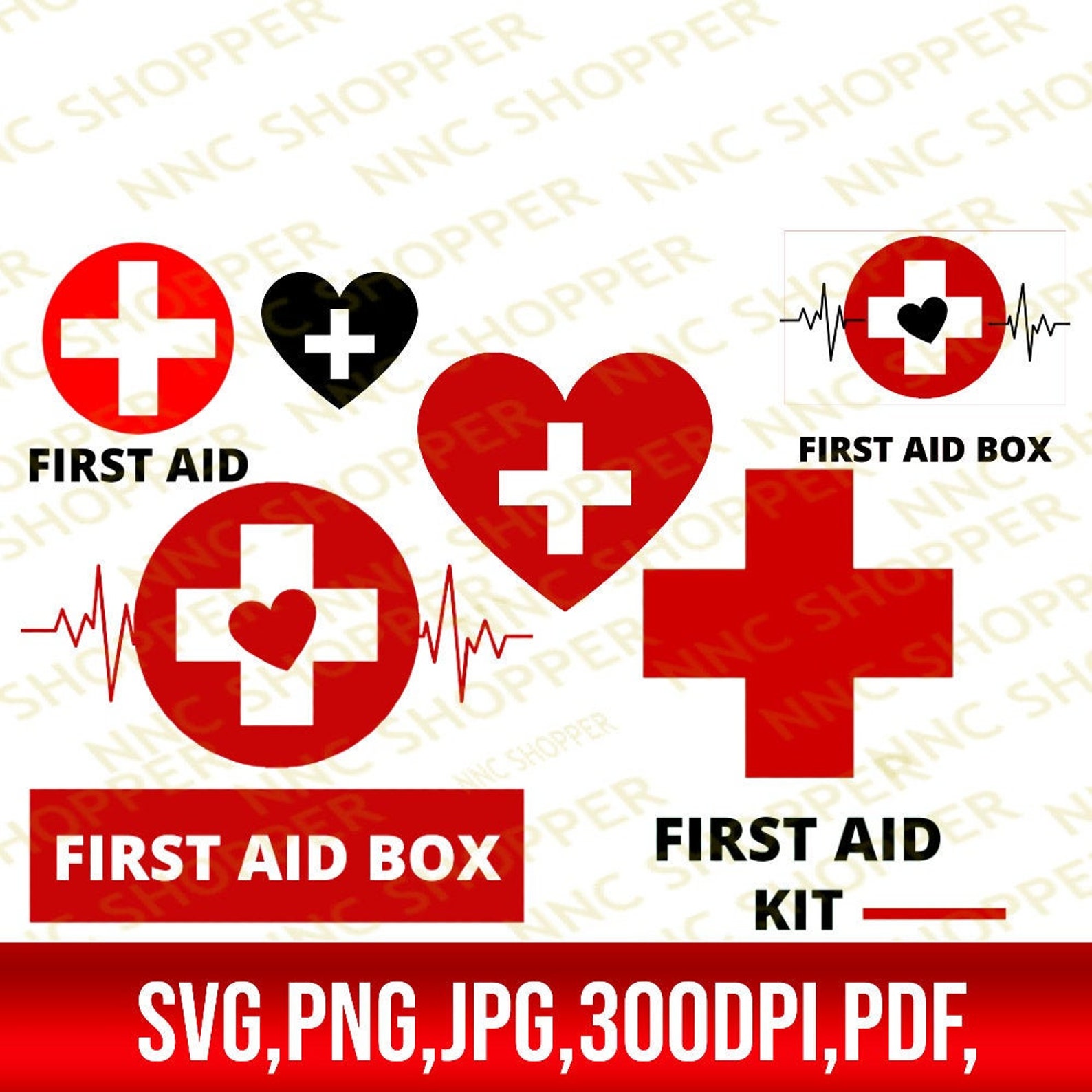 First Aid Kit Svg Cut Files, Emergency Kit Medicine, First Aid Box File ...