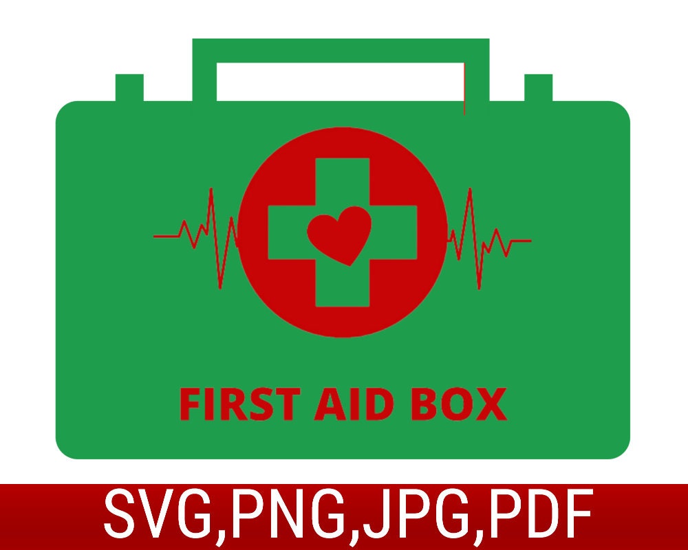 First Aid Box Svg Cut Files, Emergency Kit Medicine, First Aid Box File ...