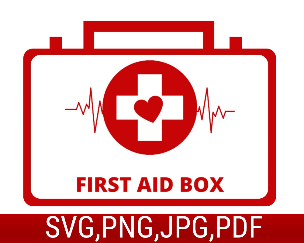 First Aid Box Svg Cut Files, Emergency Kit Medicine, First Aid Box File ...