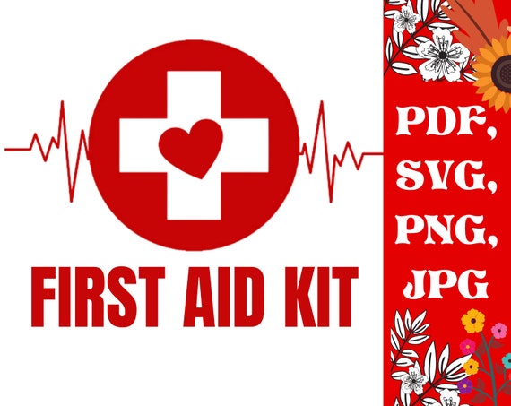 First Aid Kit Svg Cut Files Silhouette Cricut Emergency Kit - Etsy