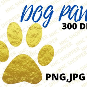Dog Paw Print SVG Clipart - Glitter Pawprint Clip Art, Glitter Dog ...