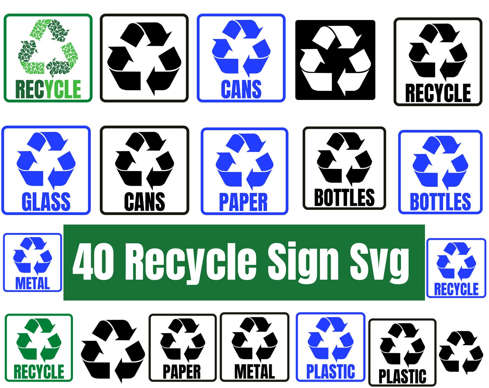 Recycle Sign Svg Recycle SVG Recycle Arrows SVG Recycle - Etsy Canada