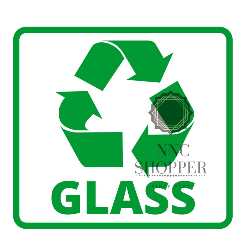 Recycling Symbol SVG, Recycling Glass Signs, Trash Can Decals Svg ...