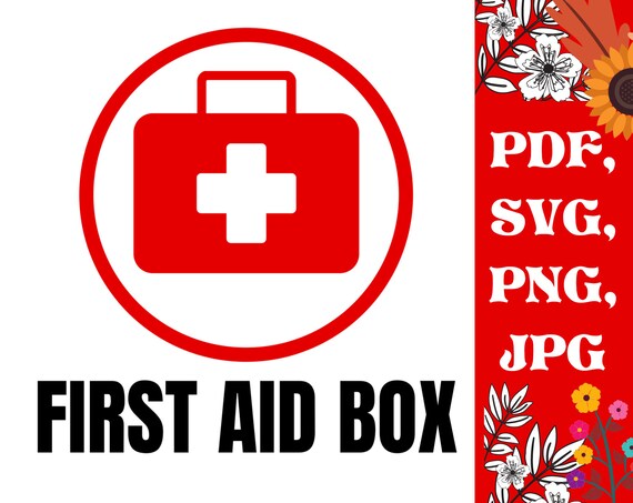 First Aid Kit Svg Cut Files Silhouette Cricut Emergency Kit | Etsy