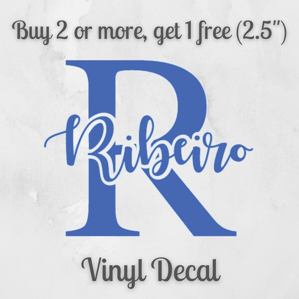 Vinyl Initials - Etsy