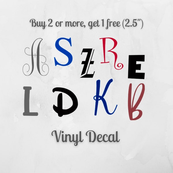 One Letter Monogram - Etsy