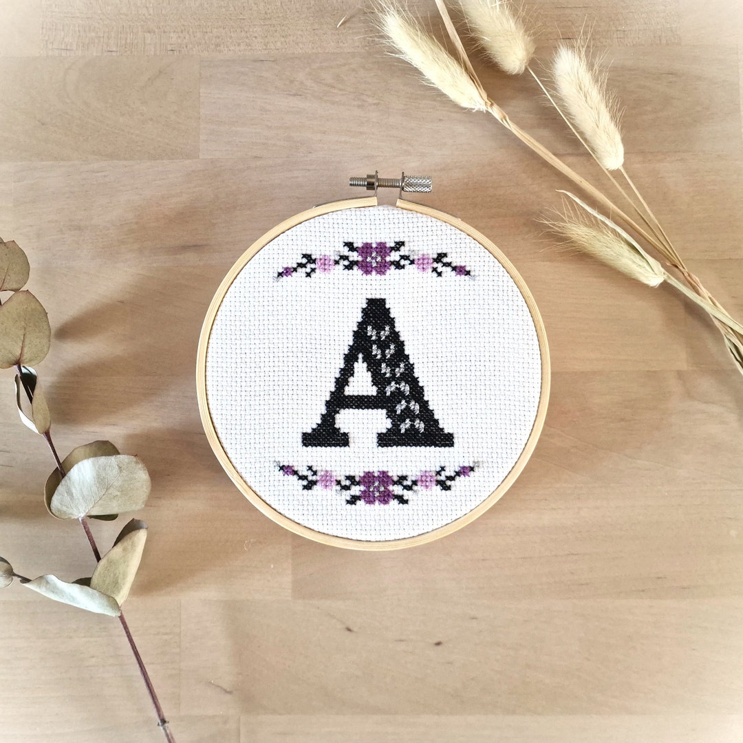 Monogram Alphabet Cross Stitch Patterns | Digital Download - Etsy