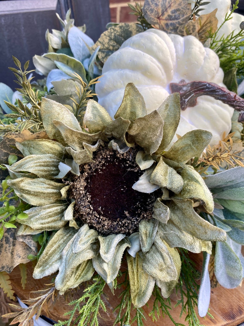 Rustic Fall Centerpiece for Table With Pumpkins and Natural - Etsy