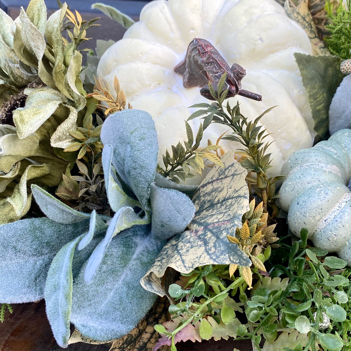 Rustic Fall Centerpiece for Table With Pumpkins and Natural - Etsy