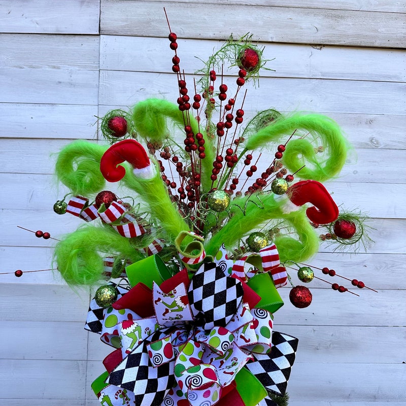 Grinch Tree Toppers - Etsy