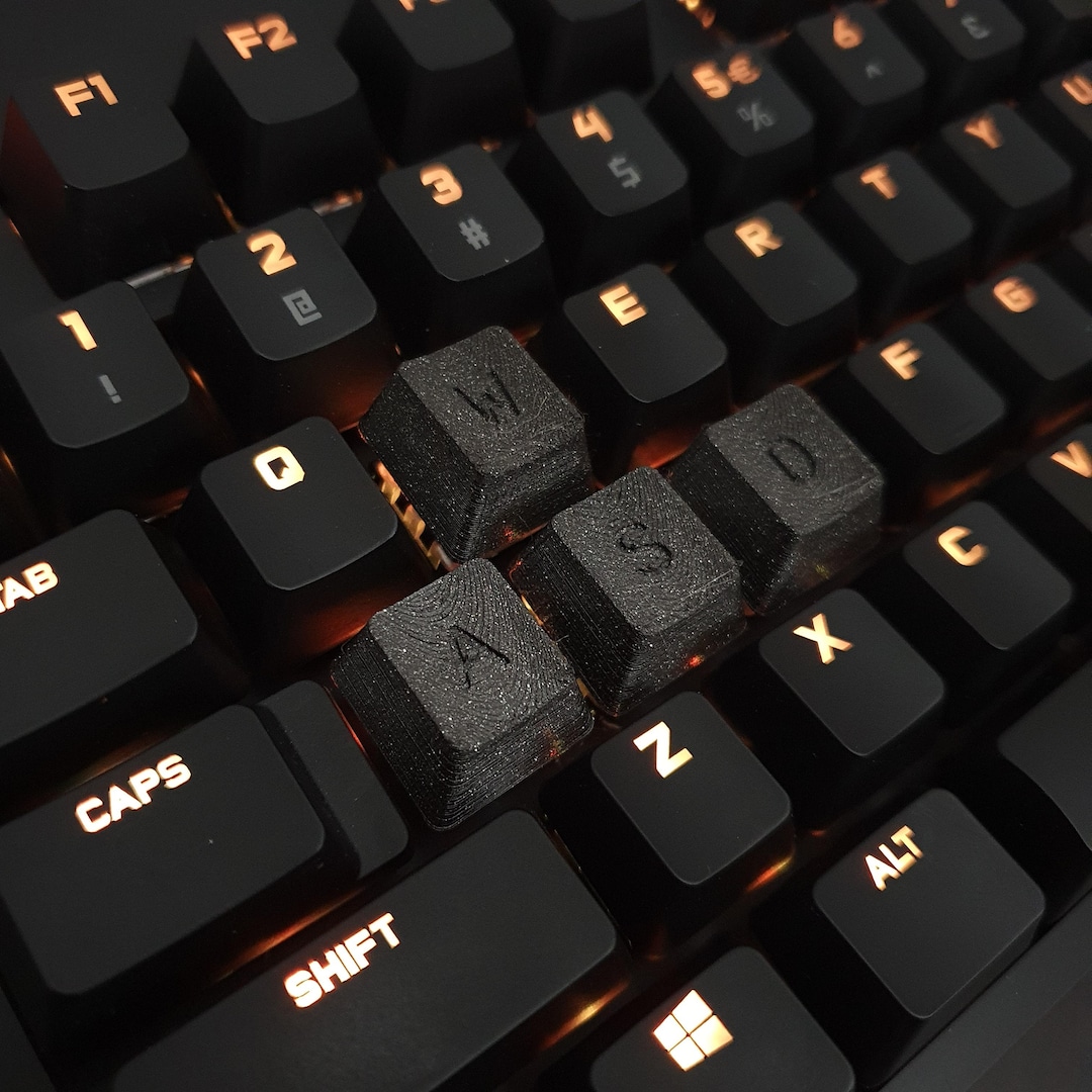 Cherry MX WASD Keycaps 3D Printed PREMIUM Colors - Etsy