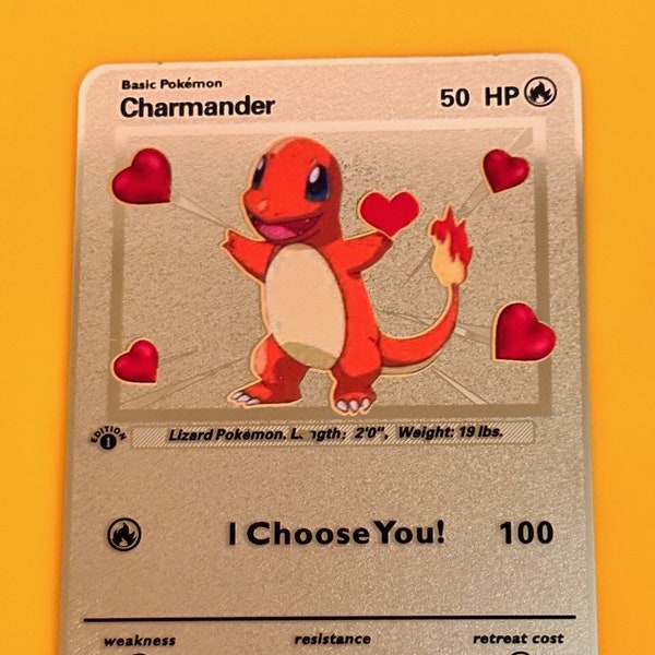 Charmander Gold Card - Etsy