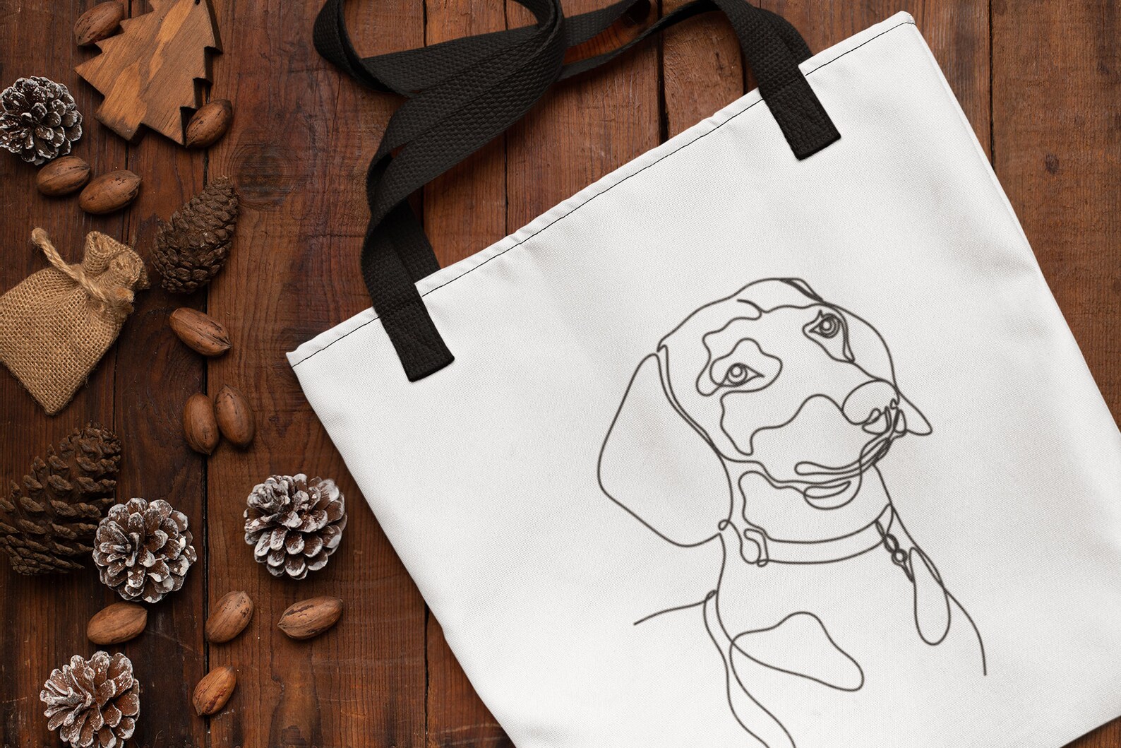 Dachshund One Line Art SVG | Custom Dog Portrait Digital Download ...