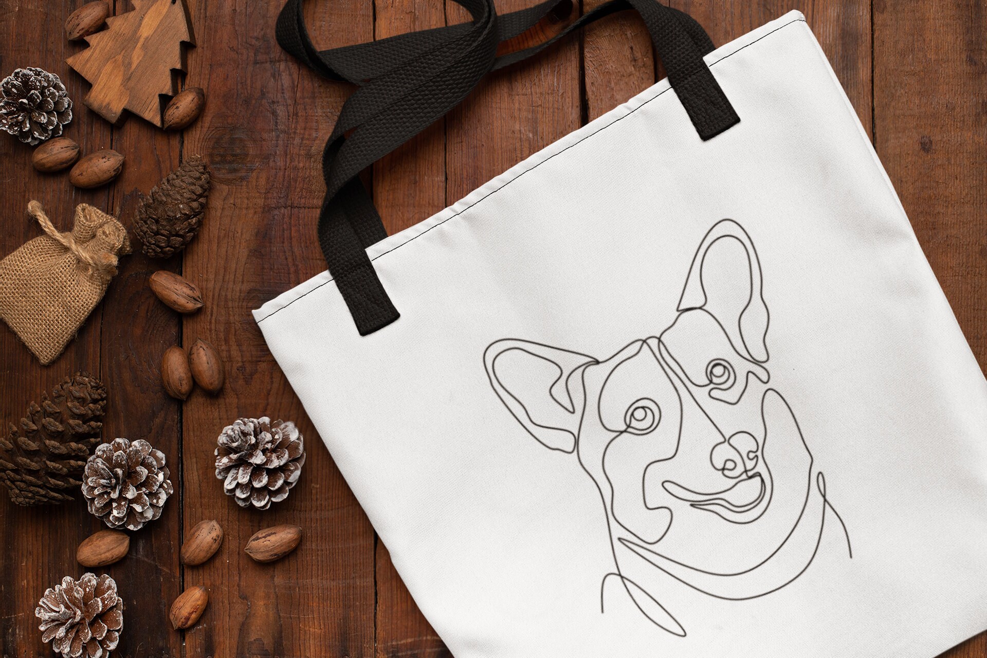 Corgi One Line Art SVG Custom Dog Portrait Digital Download - Etsy