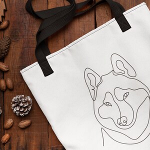 Husky One Line Art SVG | Custom Dog Portrait Digital Download - Etsy