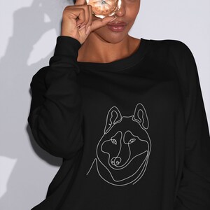 Husky One Line Art SVG | Custom Dog Portrait Digital Download - Etsy