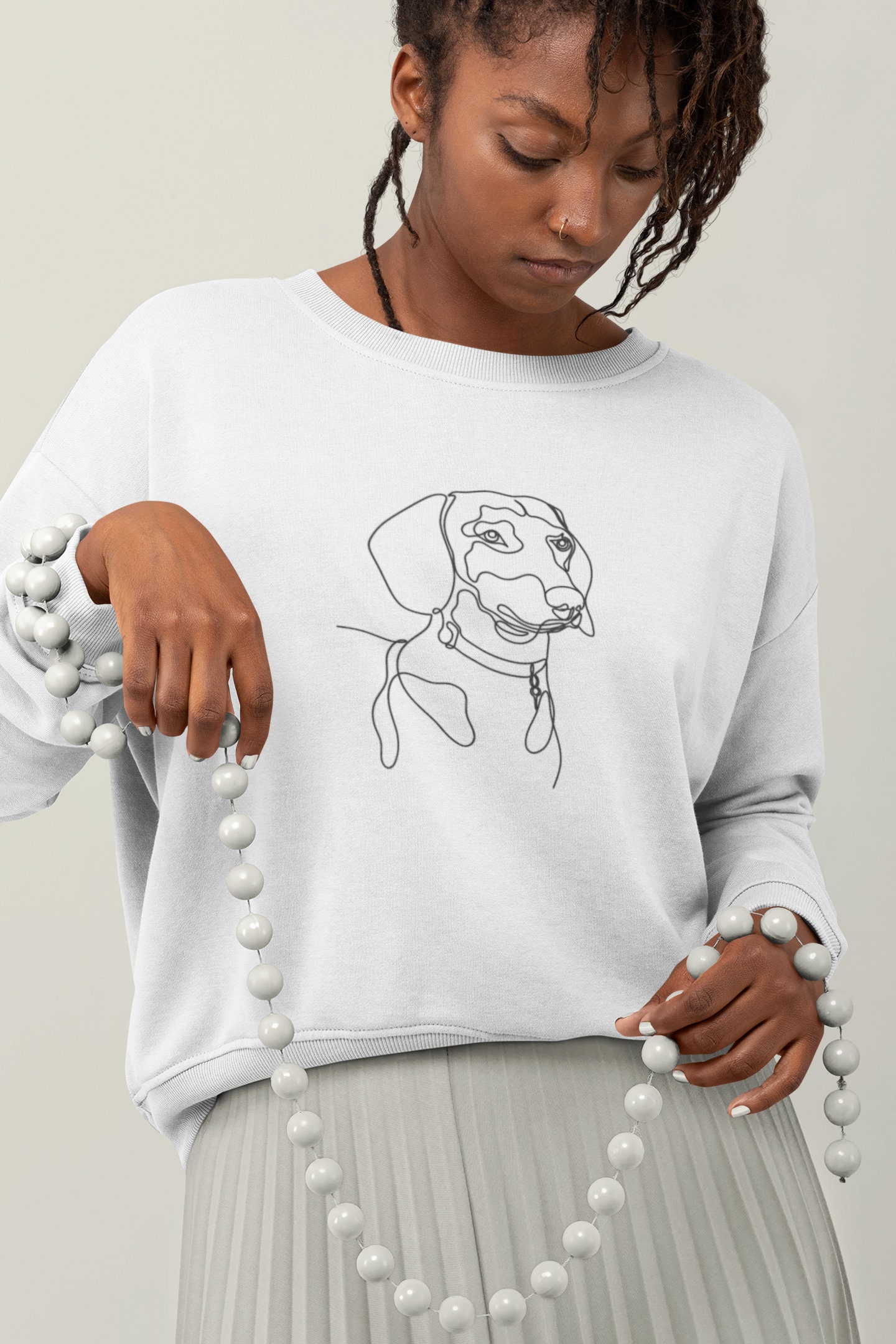 Dachshund One Line Art SVG | Custom Dog Portrait Digital Download - Etsy