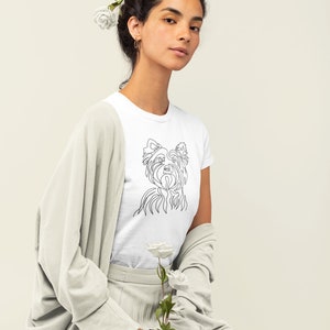 Yorkie One Line Art SVG | Custom Dog Portrait Digital Download - Etsy