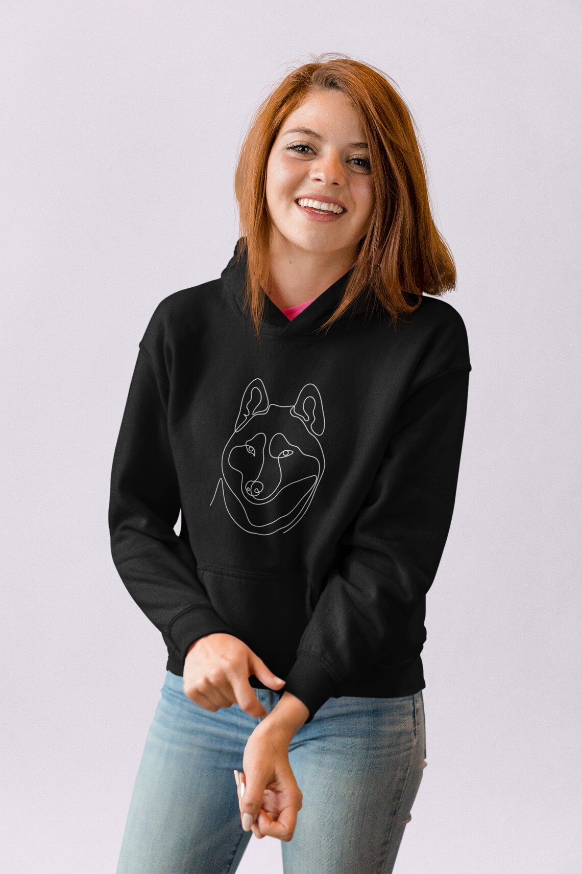 Husky One Line Art SVG Custom Dog Portrait Digital Download - Etsy