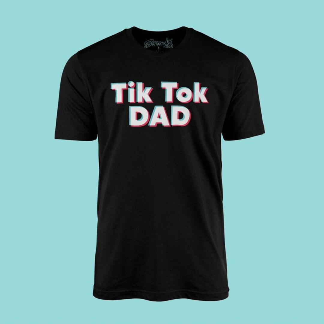 Tik Tok Dad T-shirt Black Novelty Cool Joke Gift Idea Daddy - Etsy ...