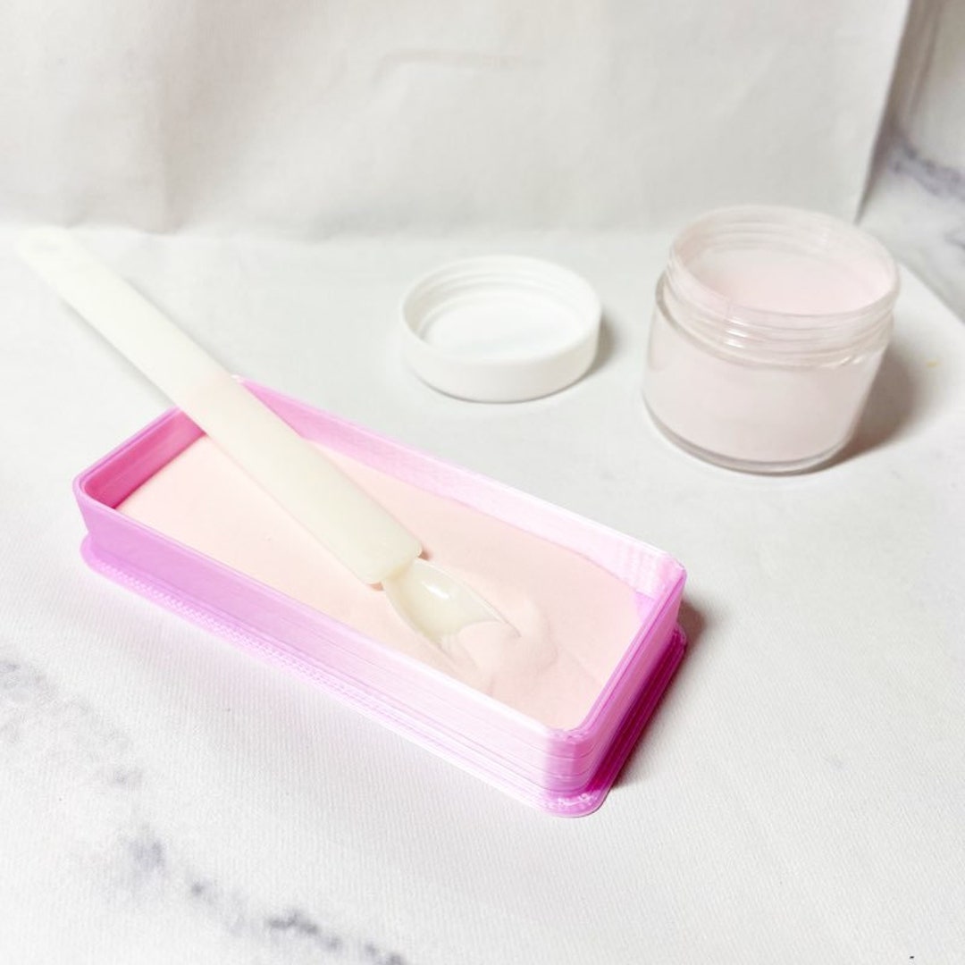 Marble Dip Stiletto Nail Tray | Extended Nail Dip Powder Tray | Dip ...