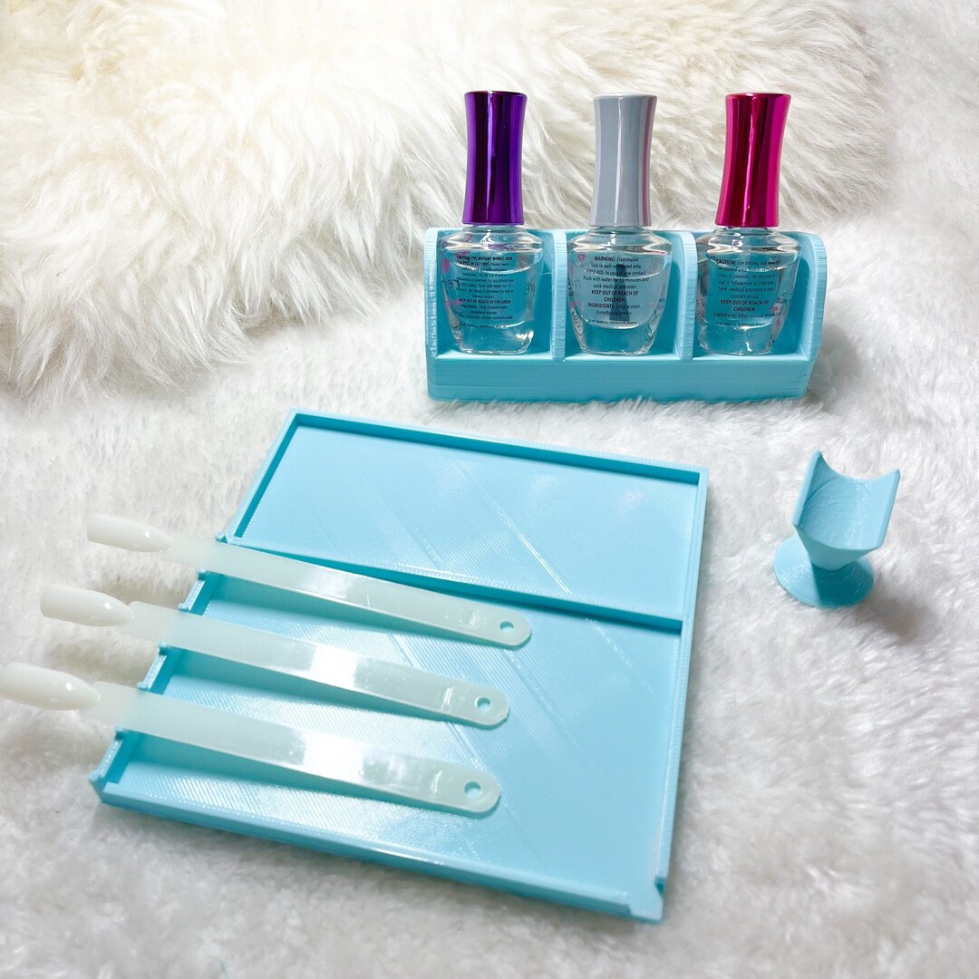 3D Printed Dip Nail Accessories Set: Liquid Holder, Powder Saver ...