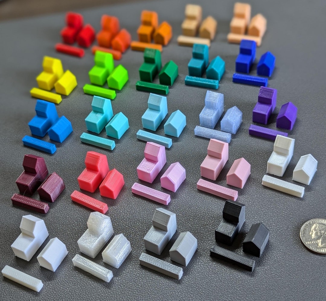Settlers of Catan Game Pieces - 3D Printed - Etsy