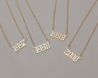 Birthdate Necklace - Etsy